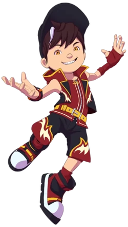 how to draw boboiboy fire