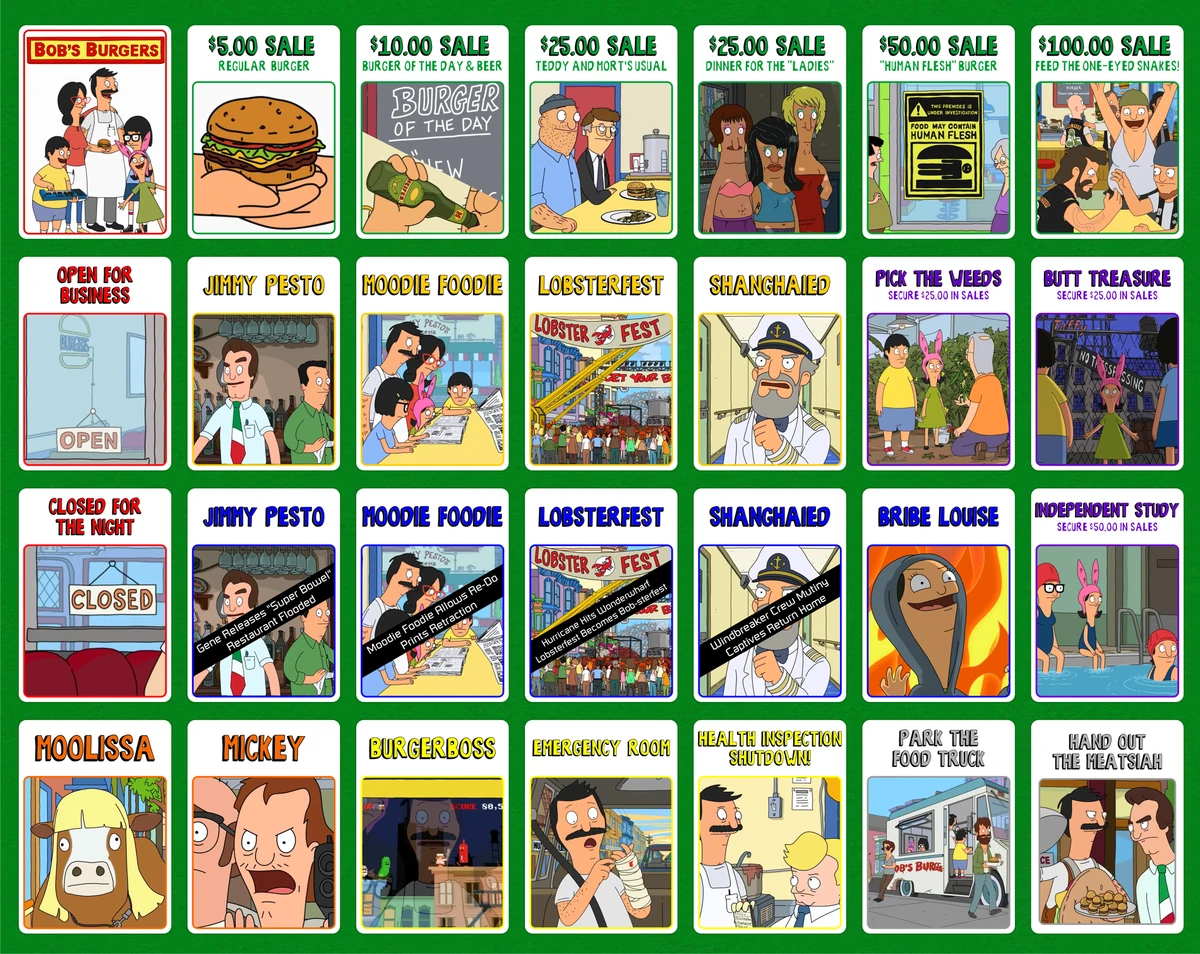 Bob's Burgers Card Game | Bob's Burgers Wiki | Fandom
