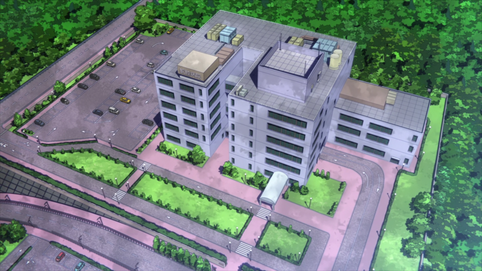 Anime Hospital Building