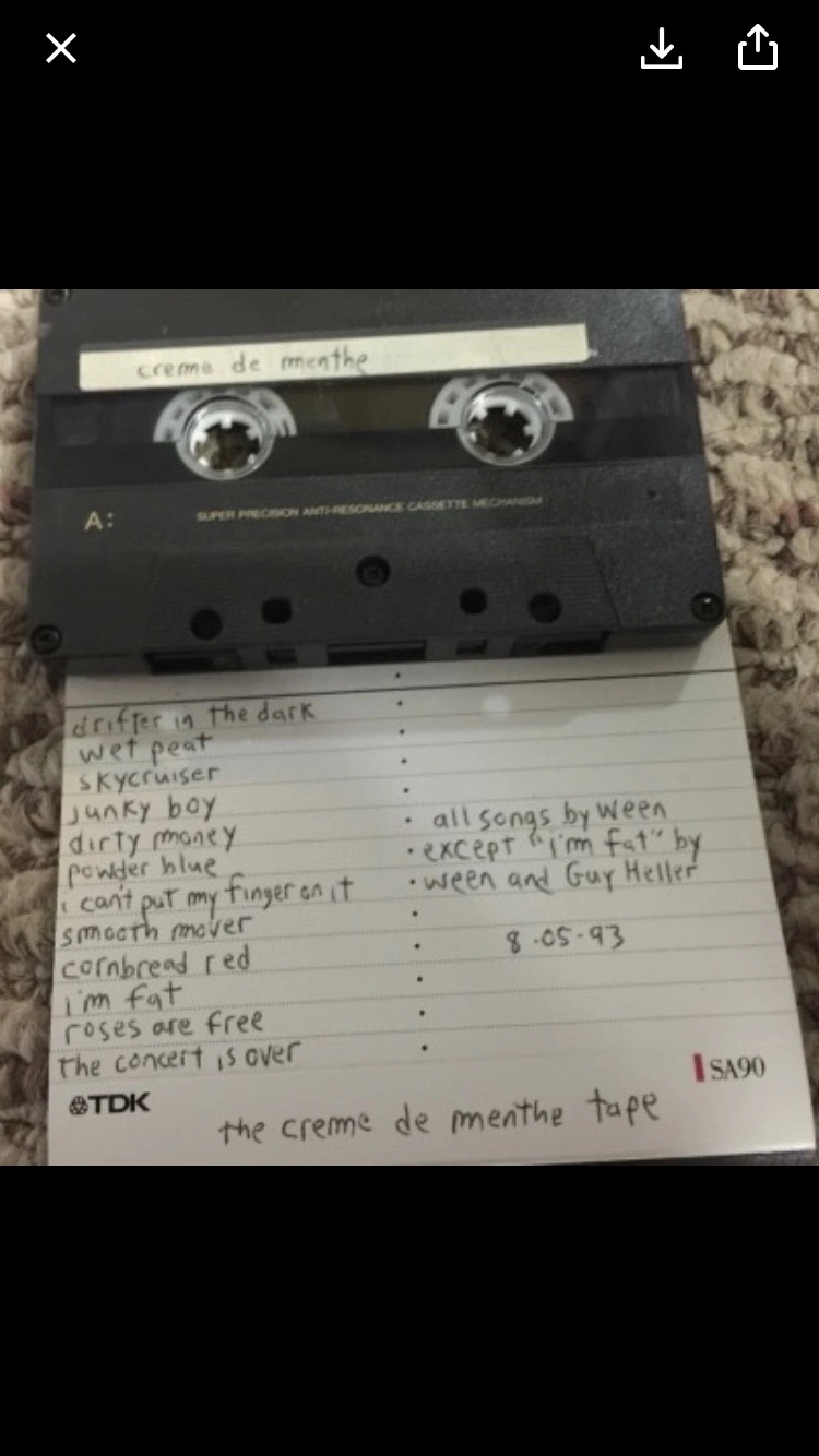 The Creme De Menthe Tape | Ween Wiki | Fandom