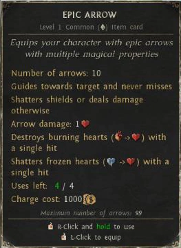 Epic Arrow | Book of Demons Wiki | Fandom