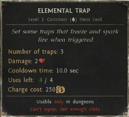 Elemental Trap | Book of Demons Wiki | Fandom