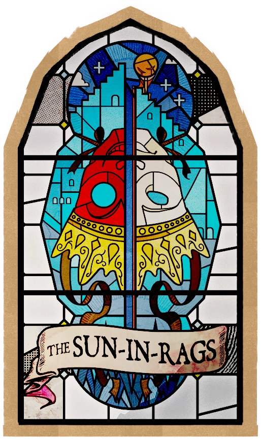 Stained Glass Window: the Sun-in-Rags | Book of Hours Wiki | Fandom
