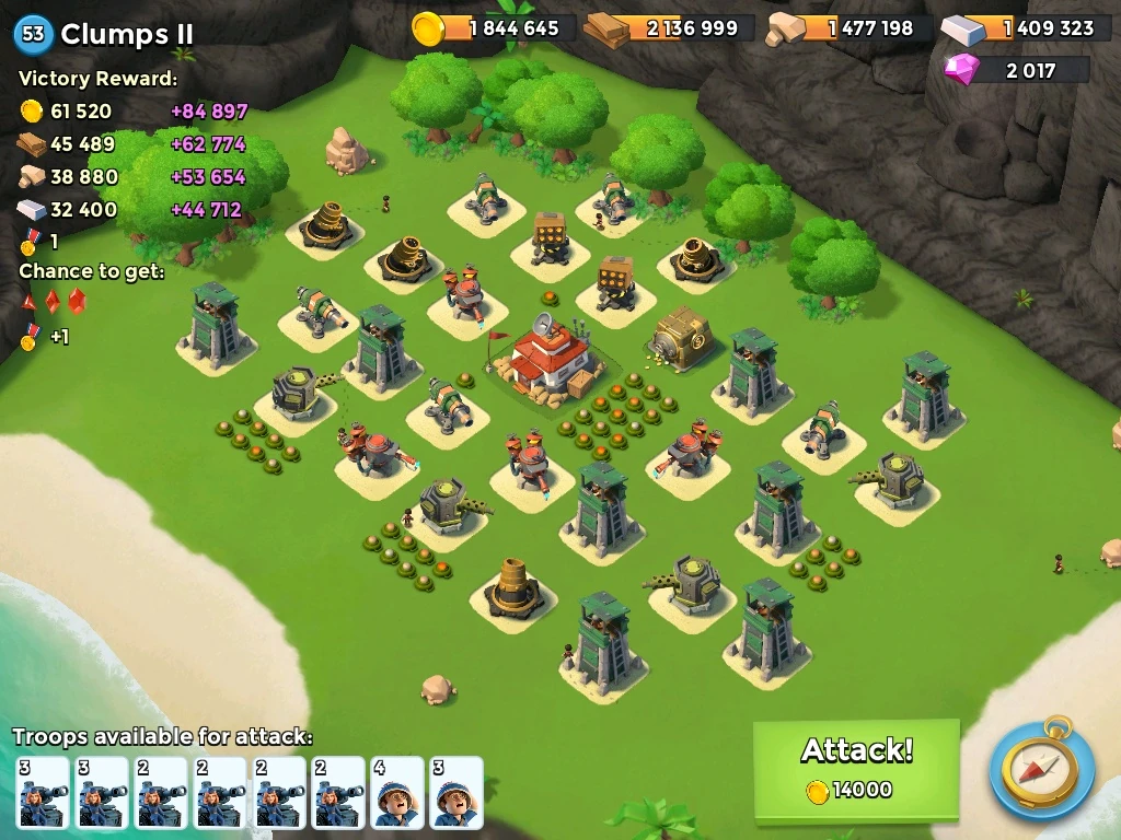 Clumps II | Boom Beach Wiki | Fandom