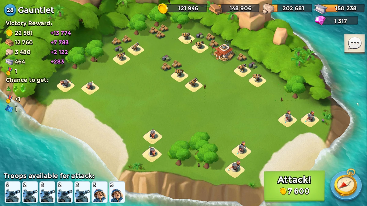 Gauntlet | Boom Beach Wiki | Fandom