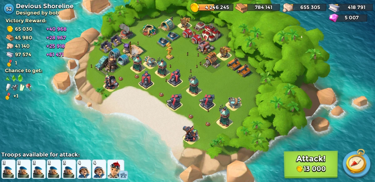 Devious Shoreline | Boom Beach Wiki | Fandom