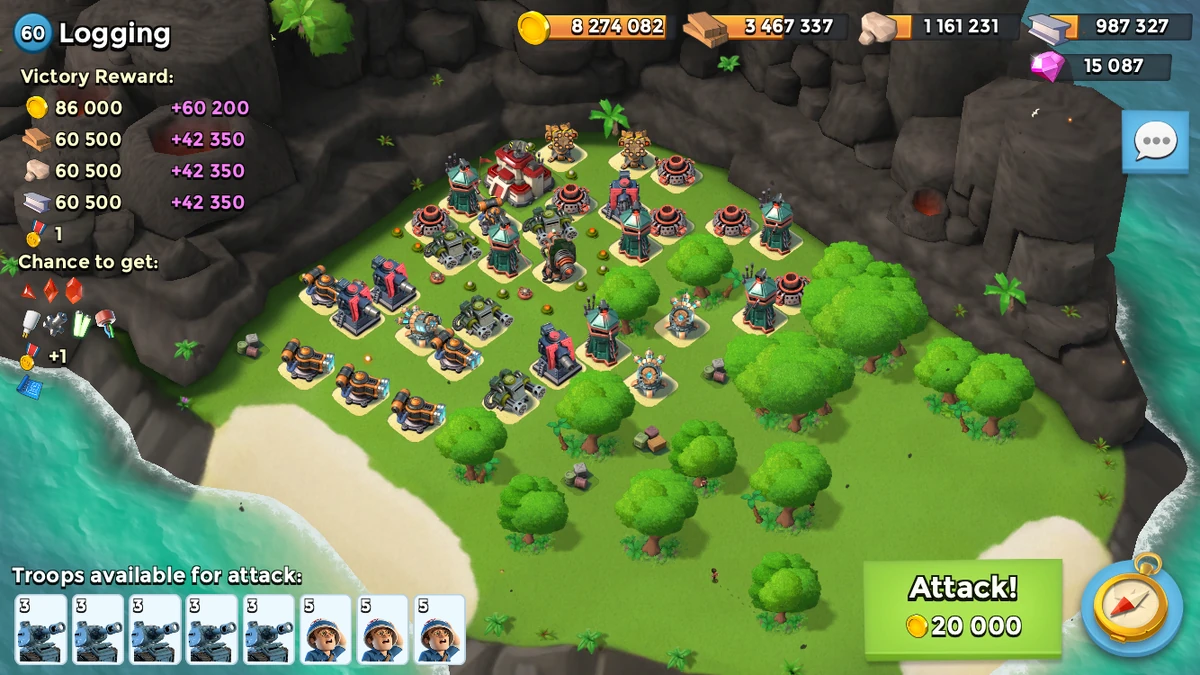 Logging | Boom Beach Wiki | Fandom