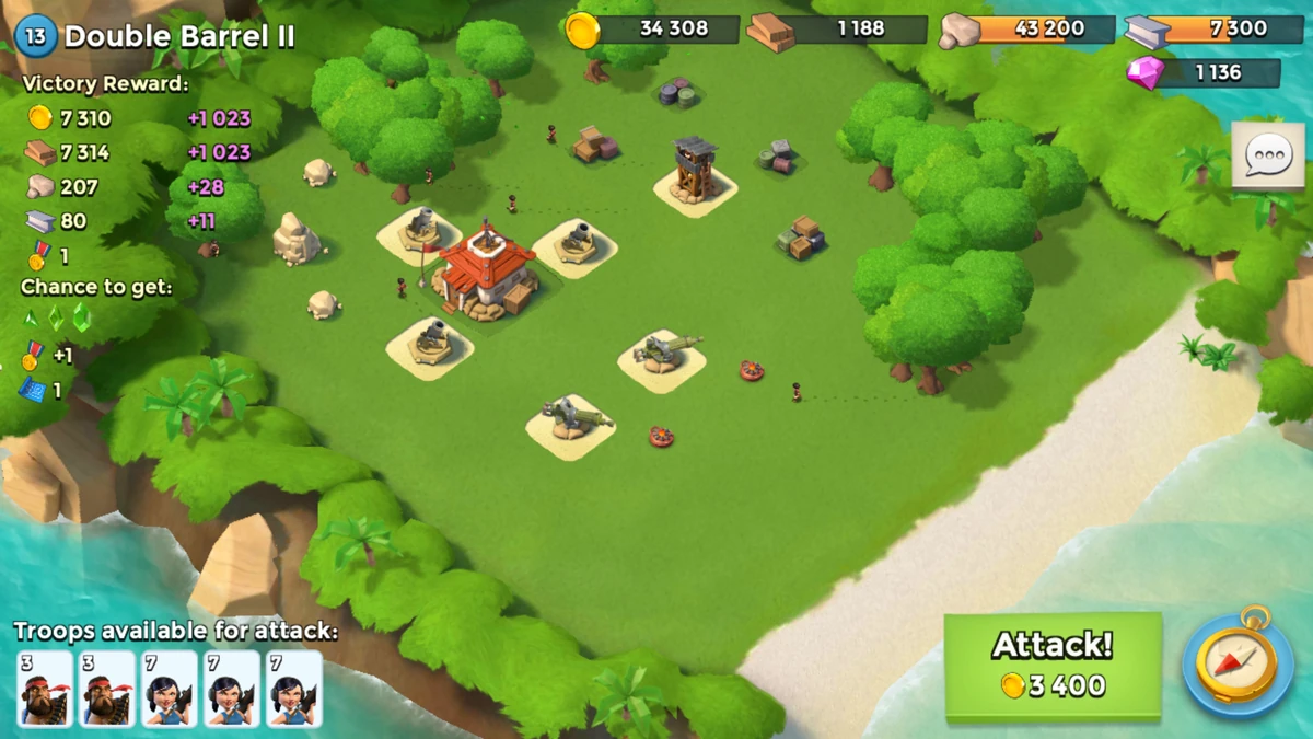 Double Barrel II | Boom Beach Wiki | Fandom