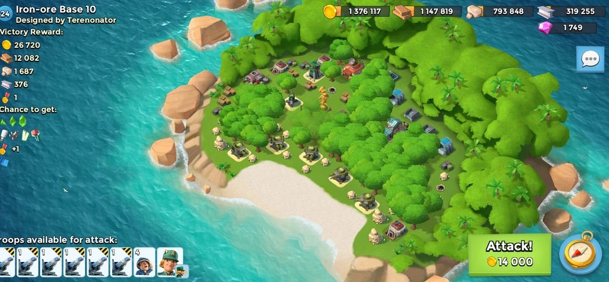 Iron-ore Base 10 | Boom Beach Wiki | Fandom