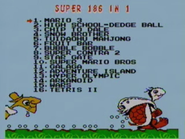 Super HIK 186-in-1 | BootlegGames Wiki | Fandom