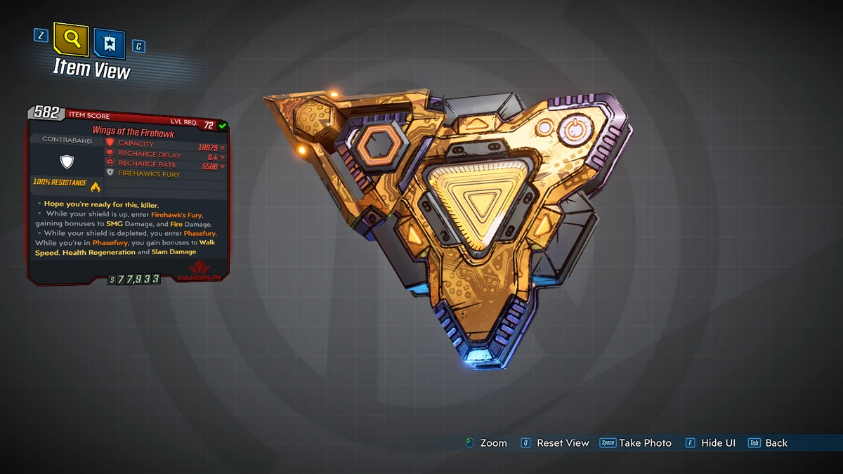 Wings of the Firehawk | Borderlands 3 Redux Wiki | Fandom