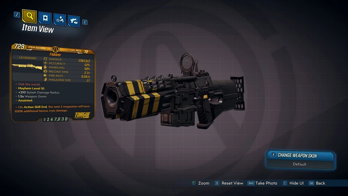 Flakker (Borderlands 3)/Variant Chart | Borderlands Wiki | Fandom