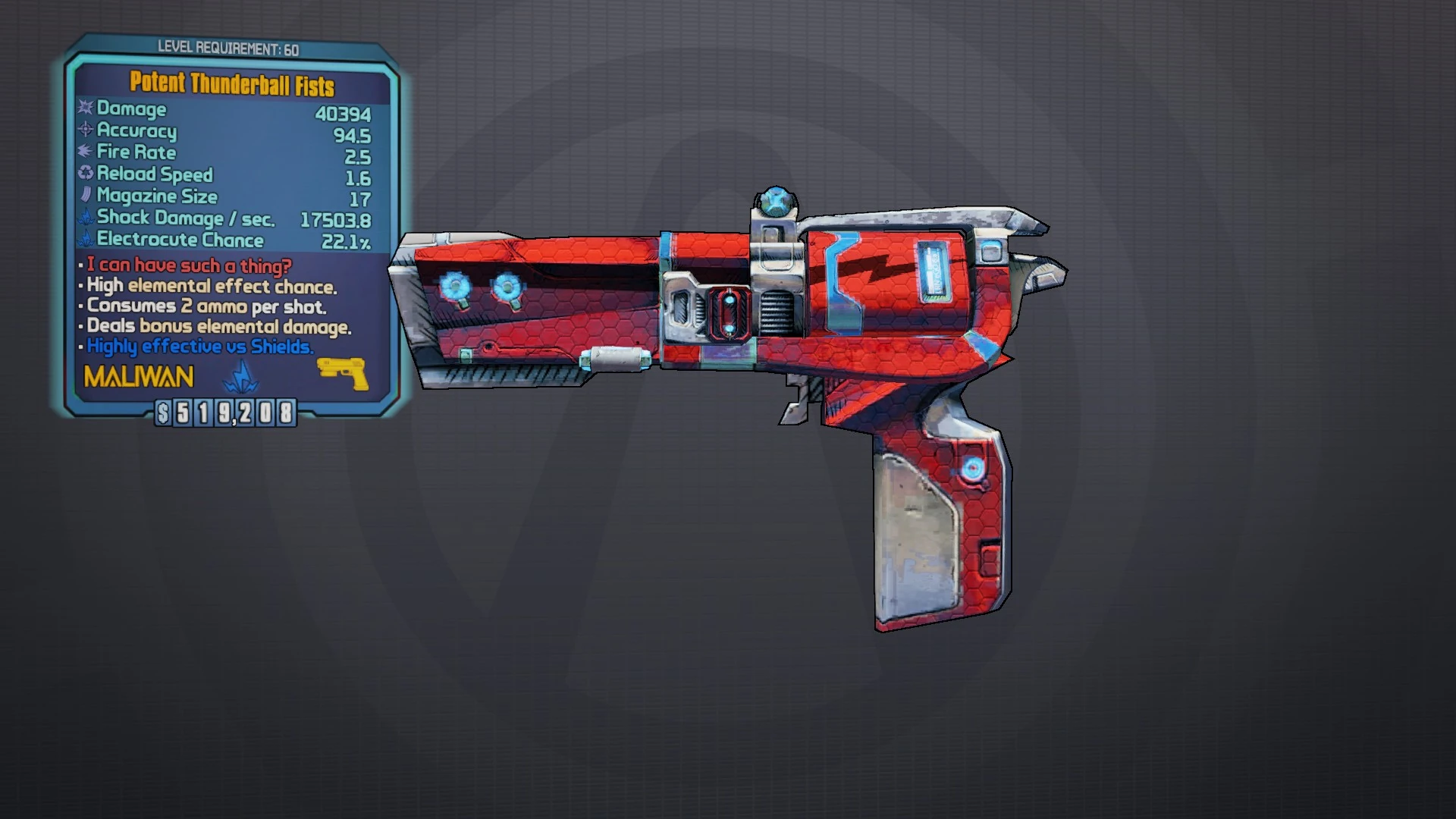 Borderlands 2 Legendary Weapons