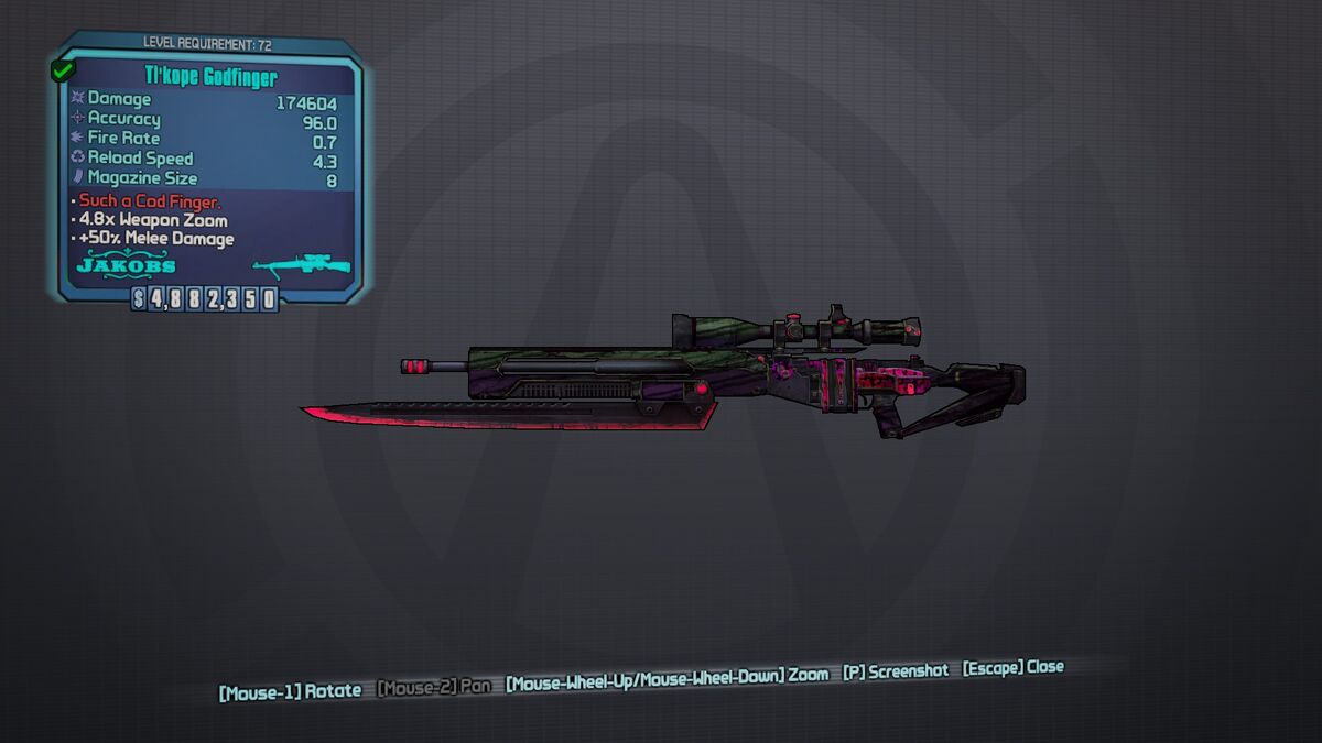 Godfinger/Variant Chart | Borderlands Wiki | Fandom