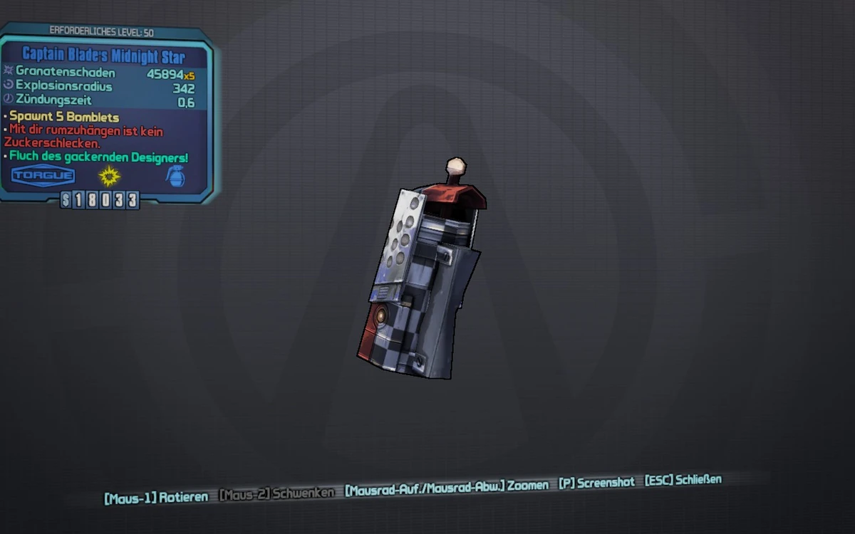 Captain Blade's Midnight Star | Borderlands Wiki | Fandom