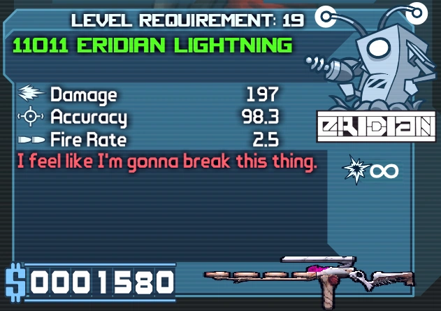 Eridian Lightning | Borderlands Wiki | Fandom