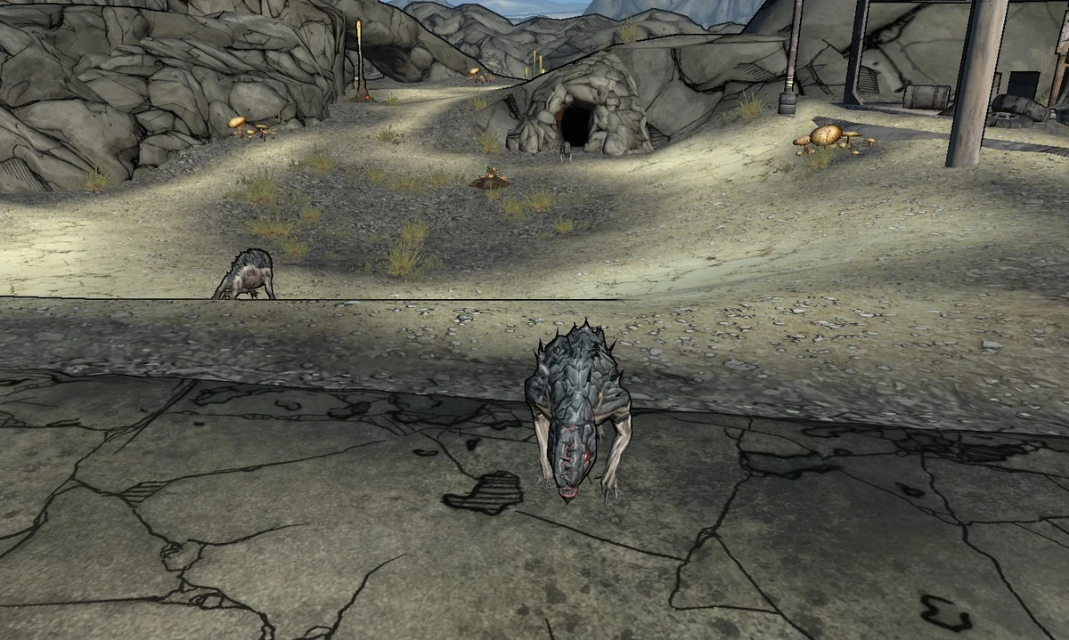 Skags At The Gate | Borderlands Wiki | Fandom