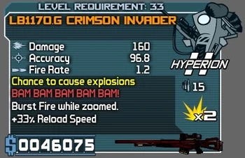 Invader (sniper rifle) | Borderlands Wiki | Fandom
