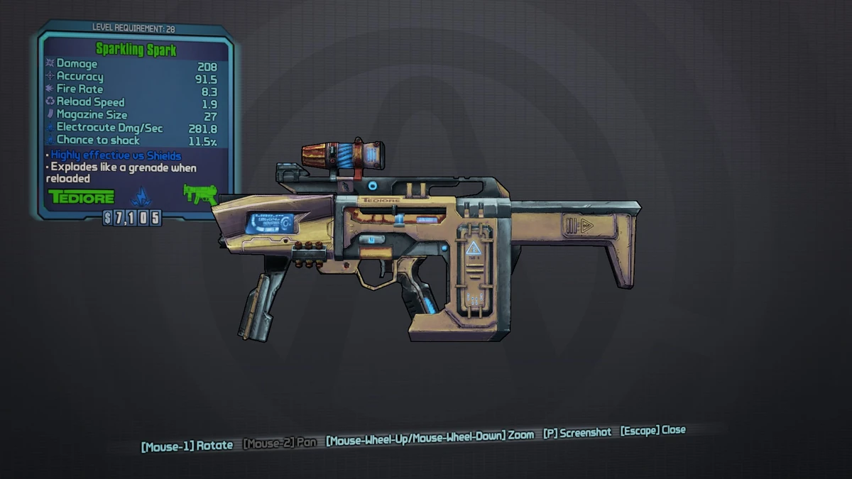 Spark (SMG) | Borderlands Wiki | Fandom