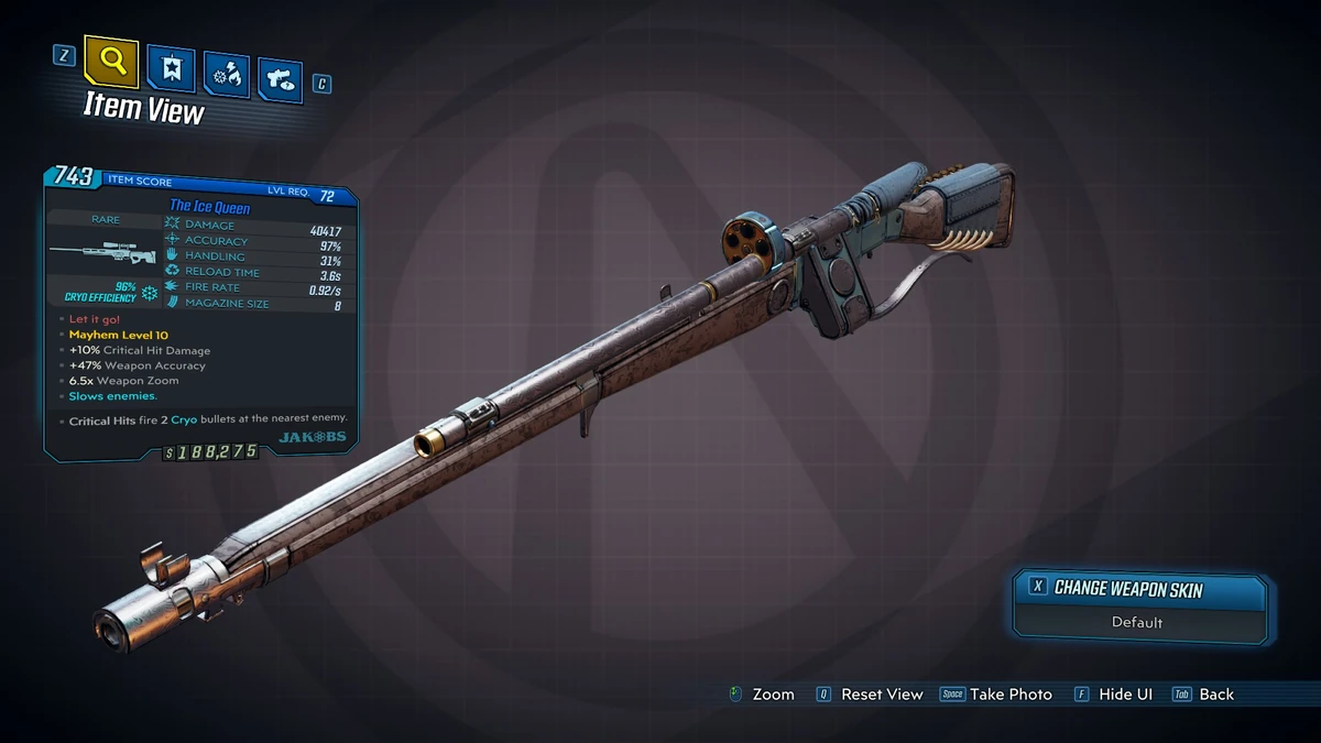 The Ice Queen/Variant Chart | Borderlands Wiki | Fandom