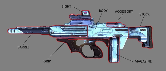 Submachine Gun/parts | Borderlands Wiki | Fandom