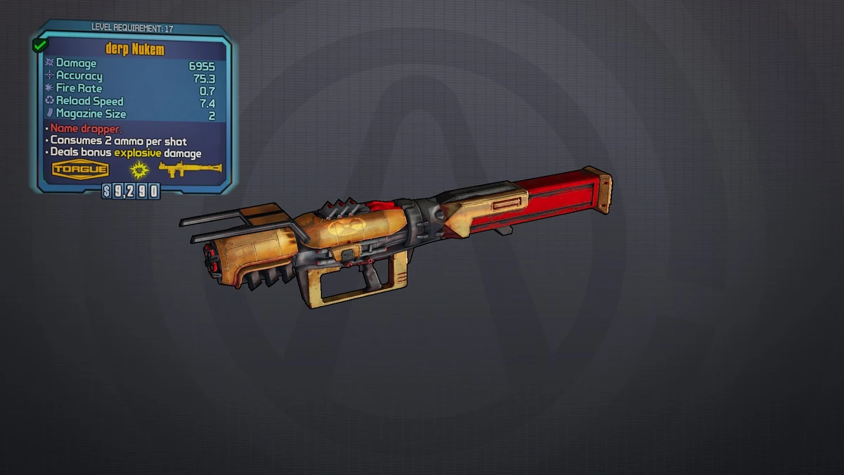 Nukem/Variant Chart (BL2) | Borderlands Wiki | Fandom