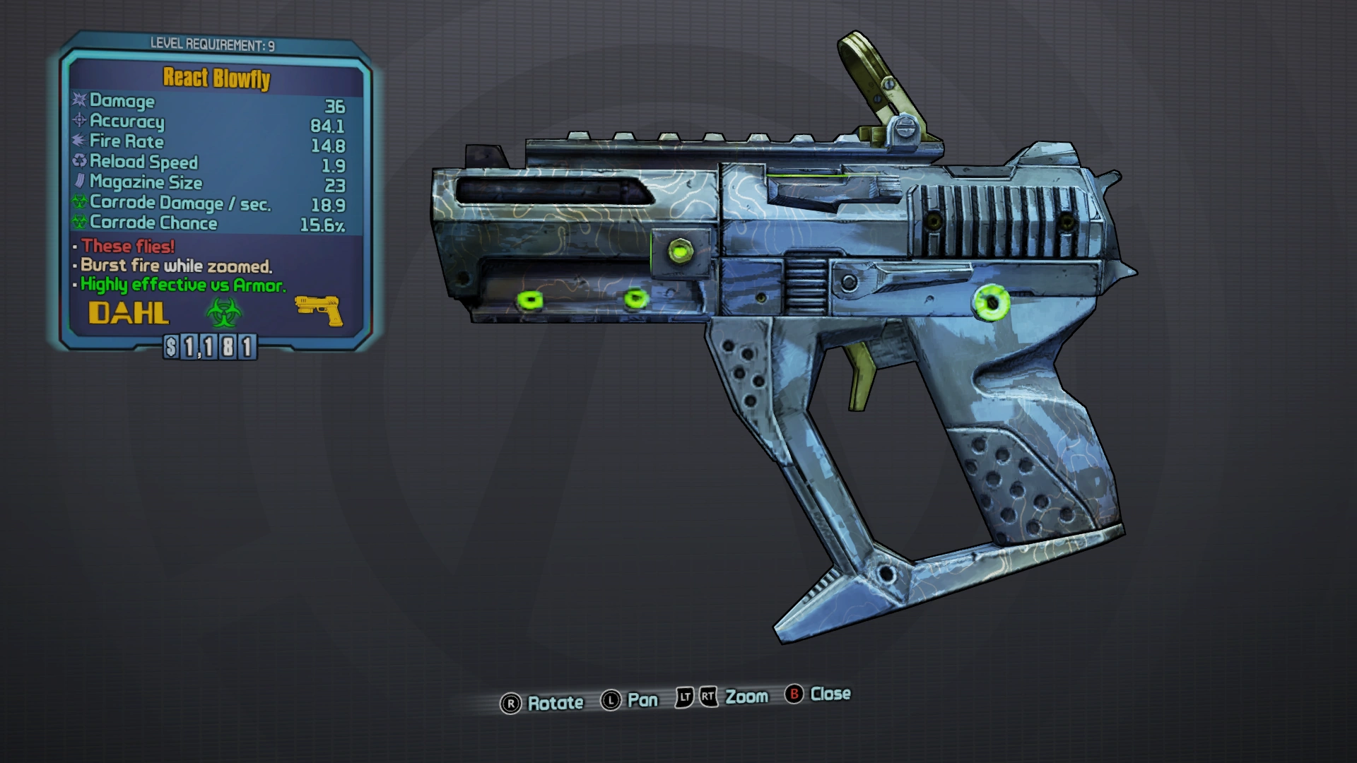 Blowfly/Variant Chart | Borderlands Wiki | Fandom