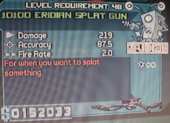 Eridian Splat Gun | Borderlands Wiki | Fandom