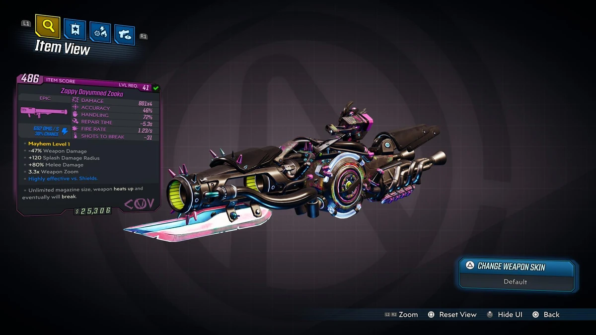 Zooka/Variant Chart | Borderlands Wiki | Fandom