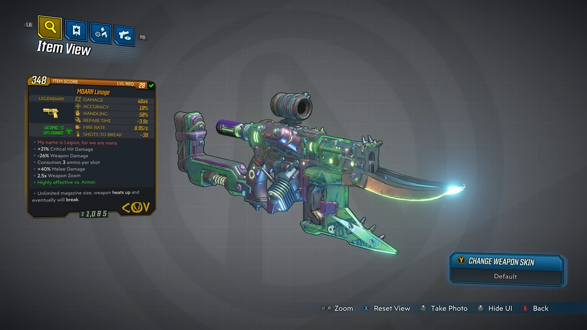 Linoge | Borderlands Wiki | Fandom