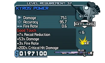 Kyros' Power | Borderlands Wiki | Fandom