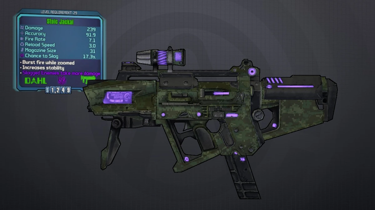 Jackal (SMG)/Variant Chart | Borderlands Wiki | Fandom