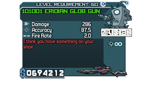 Eridian Glob Gun | Borderlands Wiki | Fandom