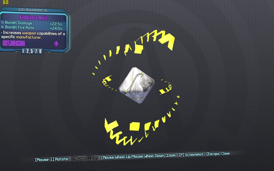 Allegiance Relic | Borderlands Wiki | Fandom