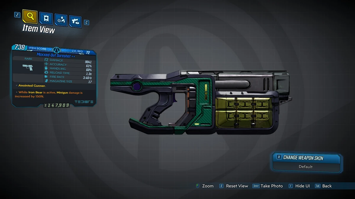 Sureshot/Variant Chart | Borderlands Wiki | Fandom