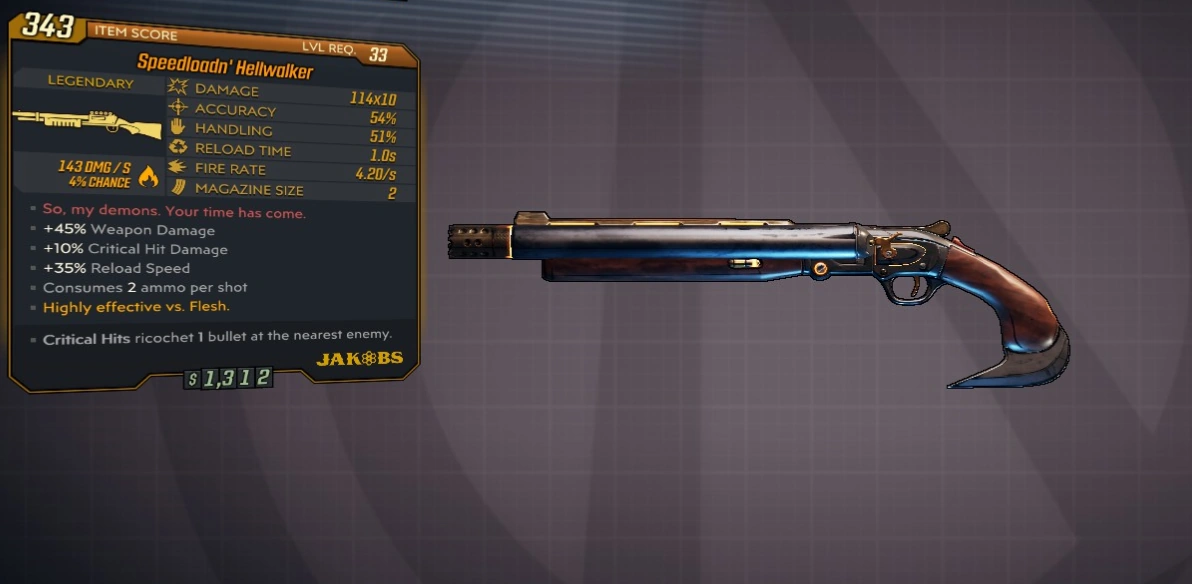 Hellwalker/Variant Chart | Borderlands Wiki | Fandom