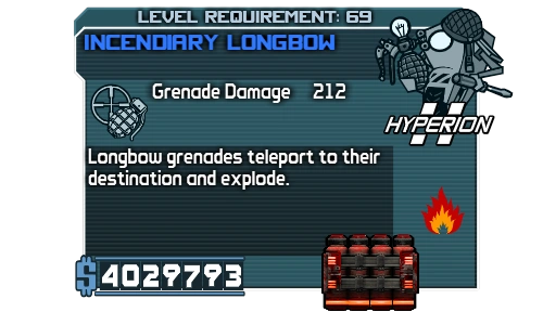 Longbow (grenade) | Borderlands Wiki | Fandom