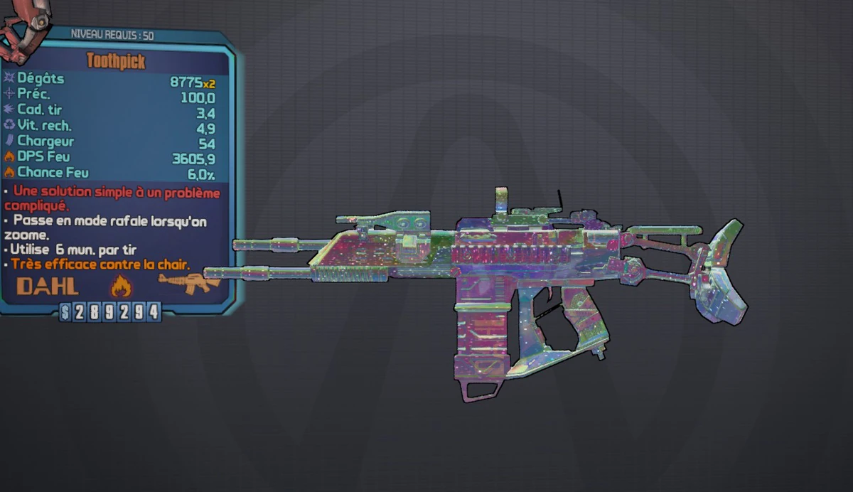 Toothpick | Wiki Borderlands | Fandom