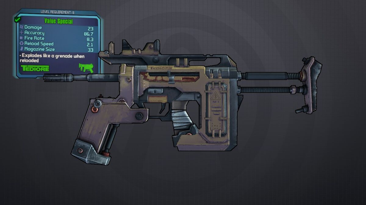 Specialvariant Chart Borderlands Wiki Fandom