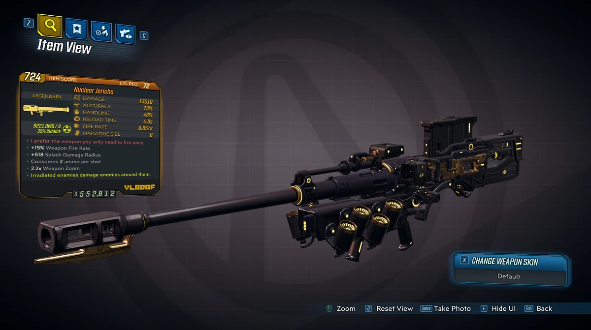 Jericho (rocket launcher) | Borderlands Wiki | Fandom