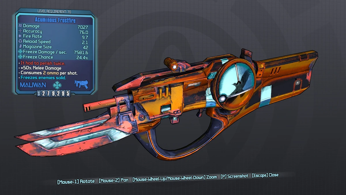 Frostfire/Variant Chart | Borderlands Wiki | Fandom