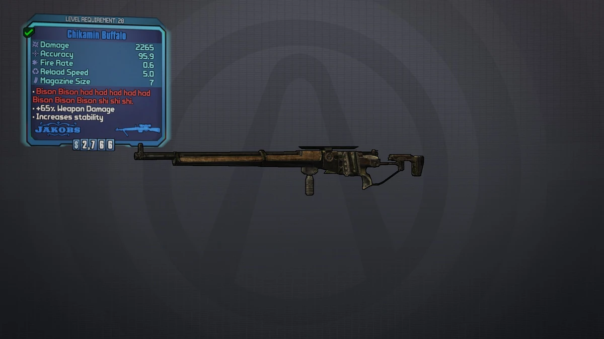 Buffalo/Variant Chart | Borderlands Wiki | Fandom