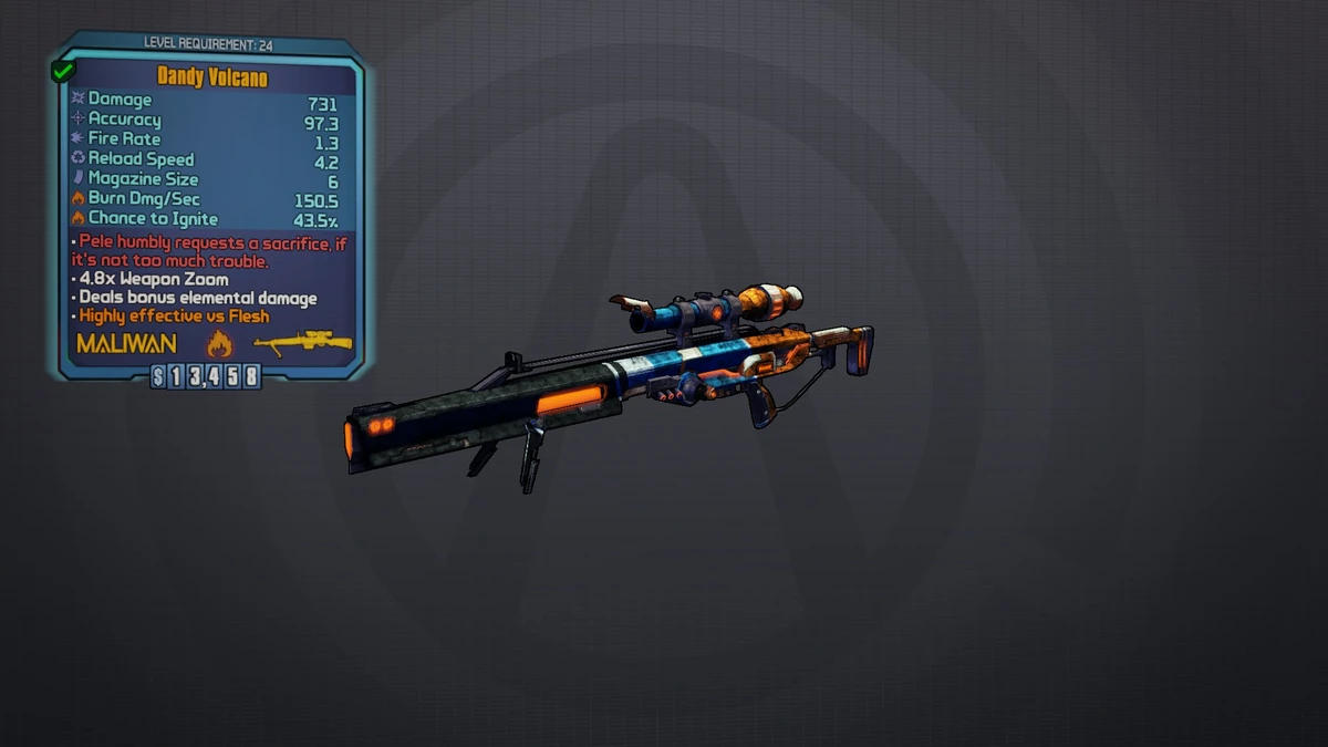 Volcano (Borderlands 2)/Variant Chart | Borderlands Wiki | Fandom