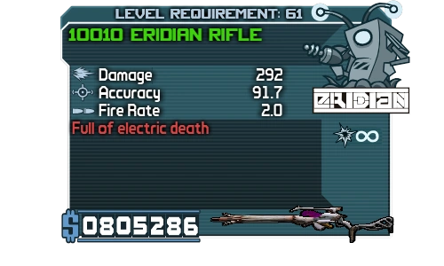 Eridian Rifle | Borderlands Wiki | Fandom