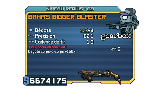 Baha's Bigger Blaster | Wiki Borderlands | Fandom
