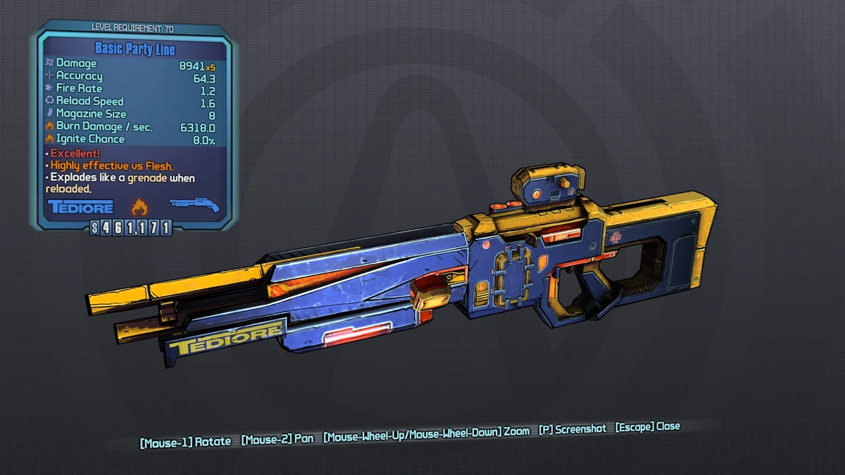 Party Line/Variant Chart | Borderlands Wiki | Fandom
