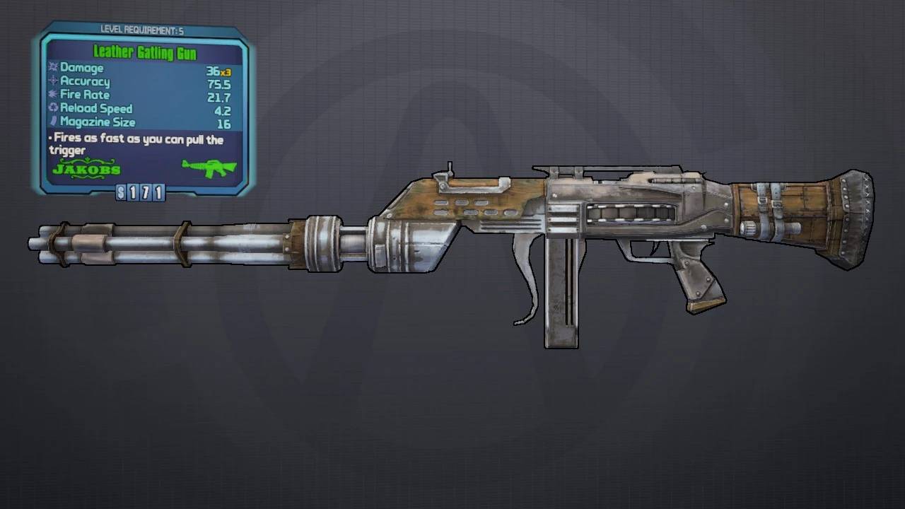 Gatling Gun | Borderlands Wiki | Fandom