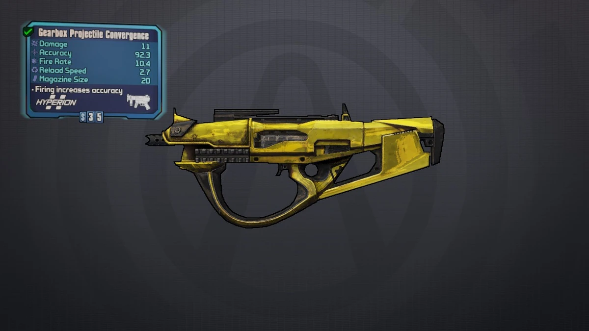 Projectile Convergence/Variant Chart | Borderlands Wiki | Fandom