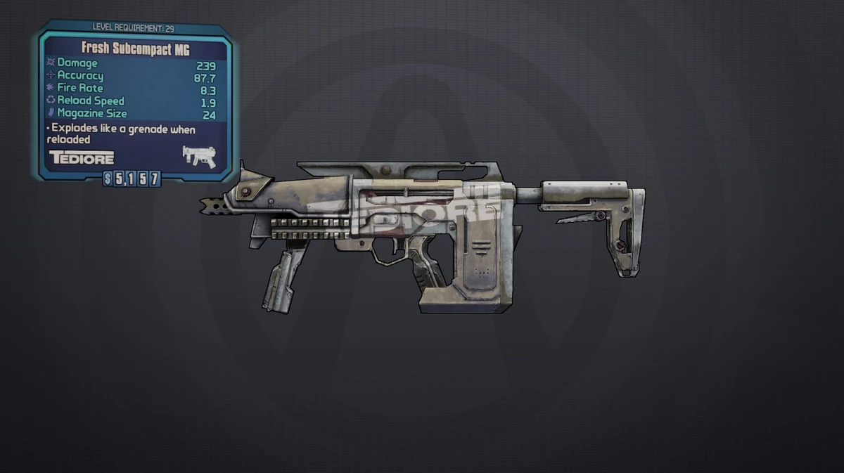 Subcompact MG | Borderlands Wiki | Fandom