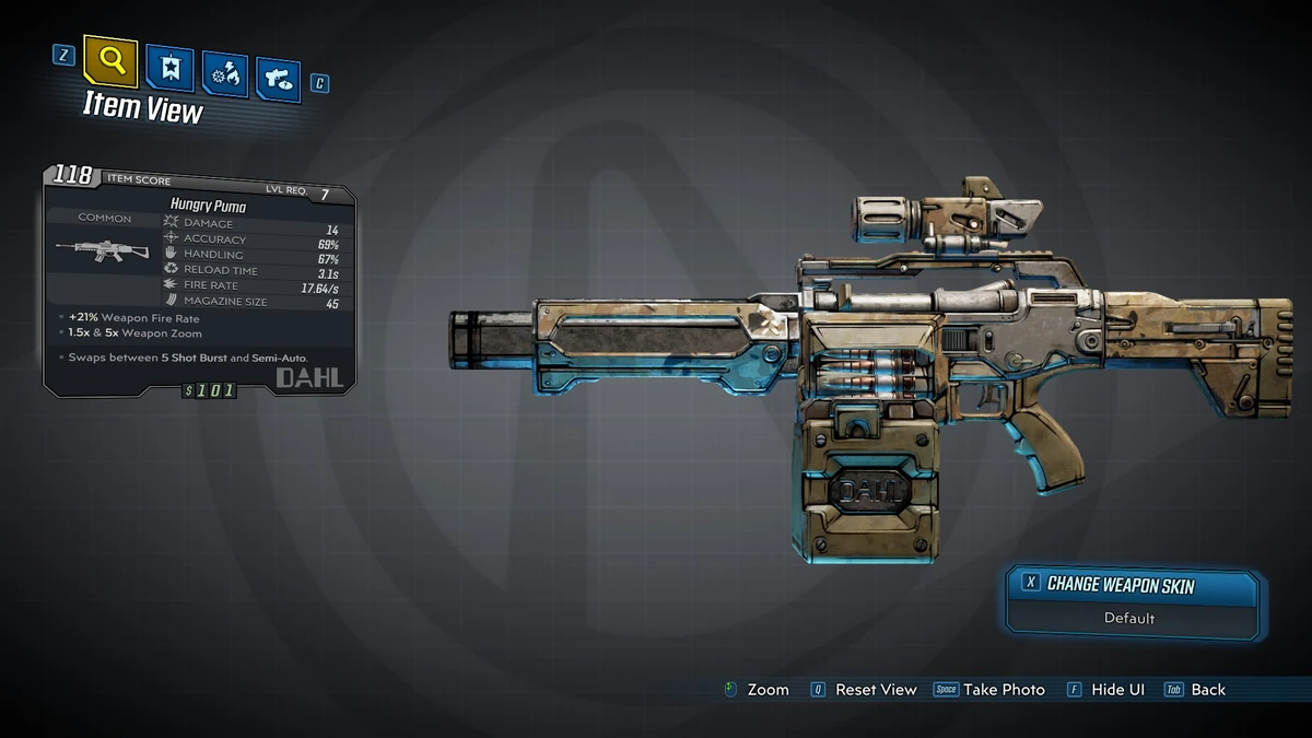 Puma/Variant Chart | Borderlands Wiki | Fandom